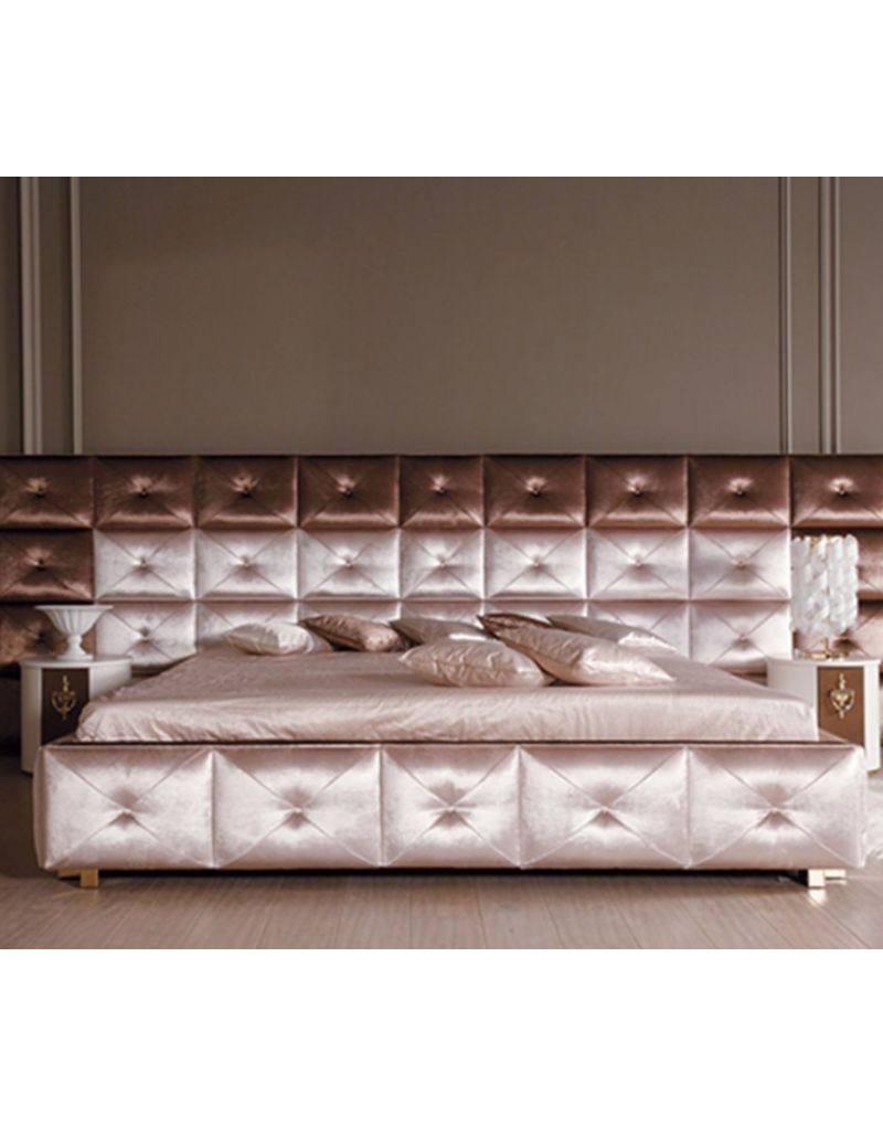 Lit à panneaux boutonné - Literie haut de gamme - Lit double adulte